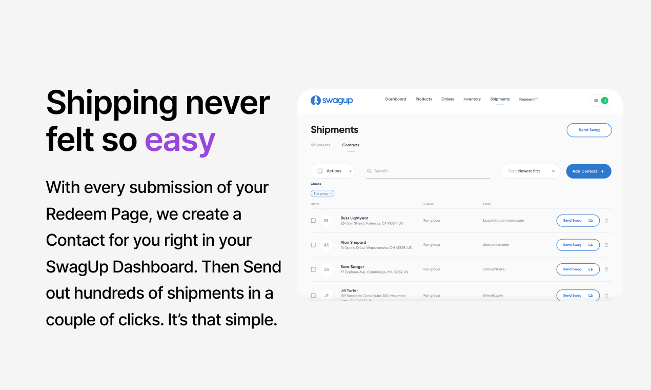 SwagUp - Introducing Collection Redeem Pages – The Simplest Way To ...