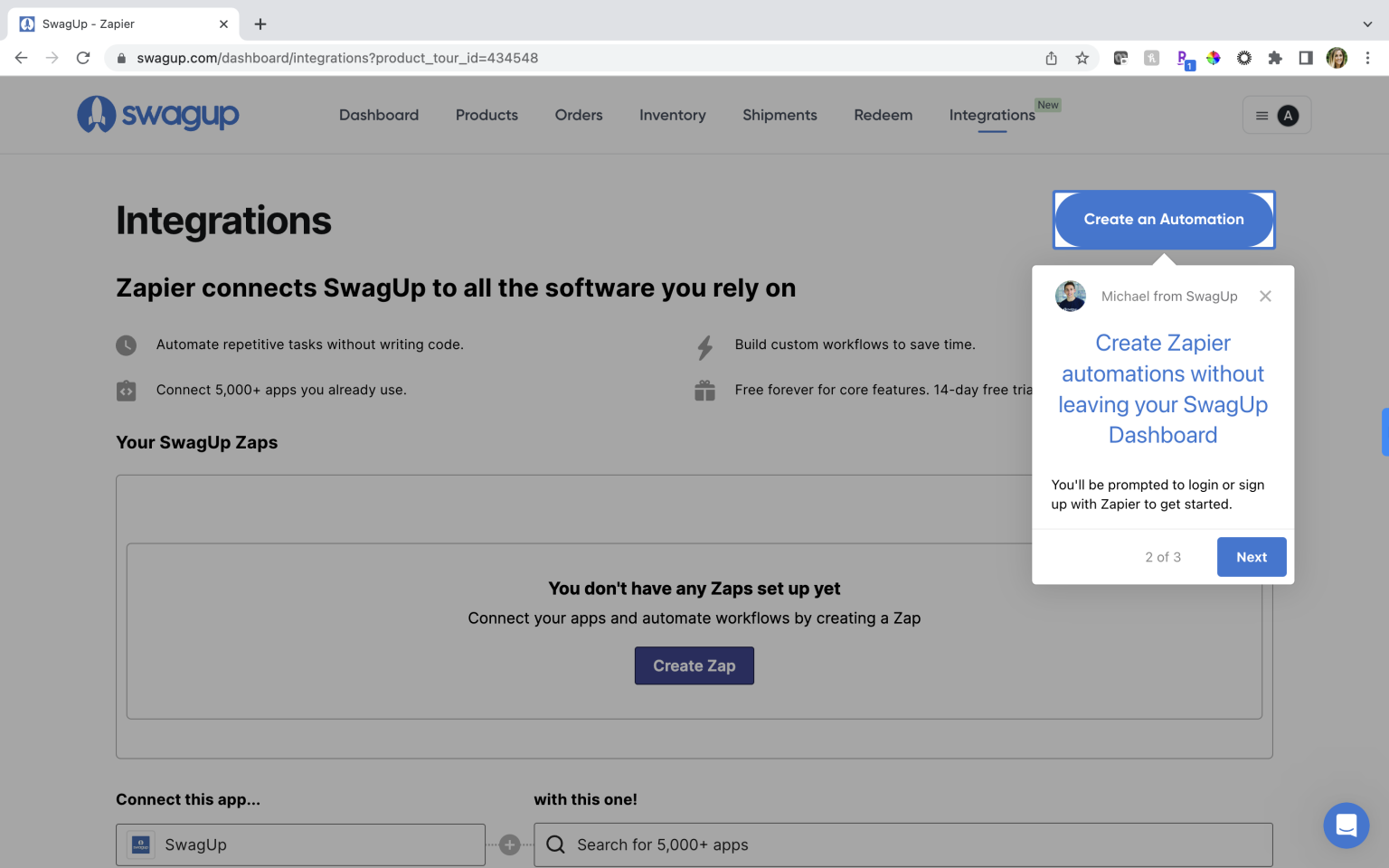 SwagUp - SwagUp Simplifies Swag with Zaps
